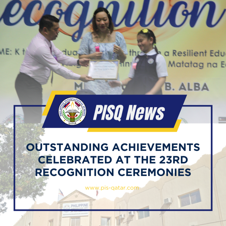 Recognition Ceremonies 2023 - PHILIPPINE INTERNATIONAL SCHOOL-QATAR