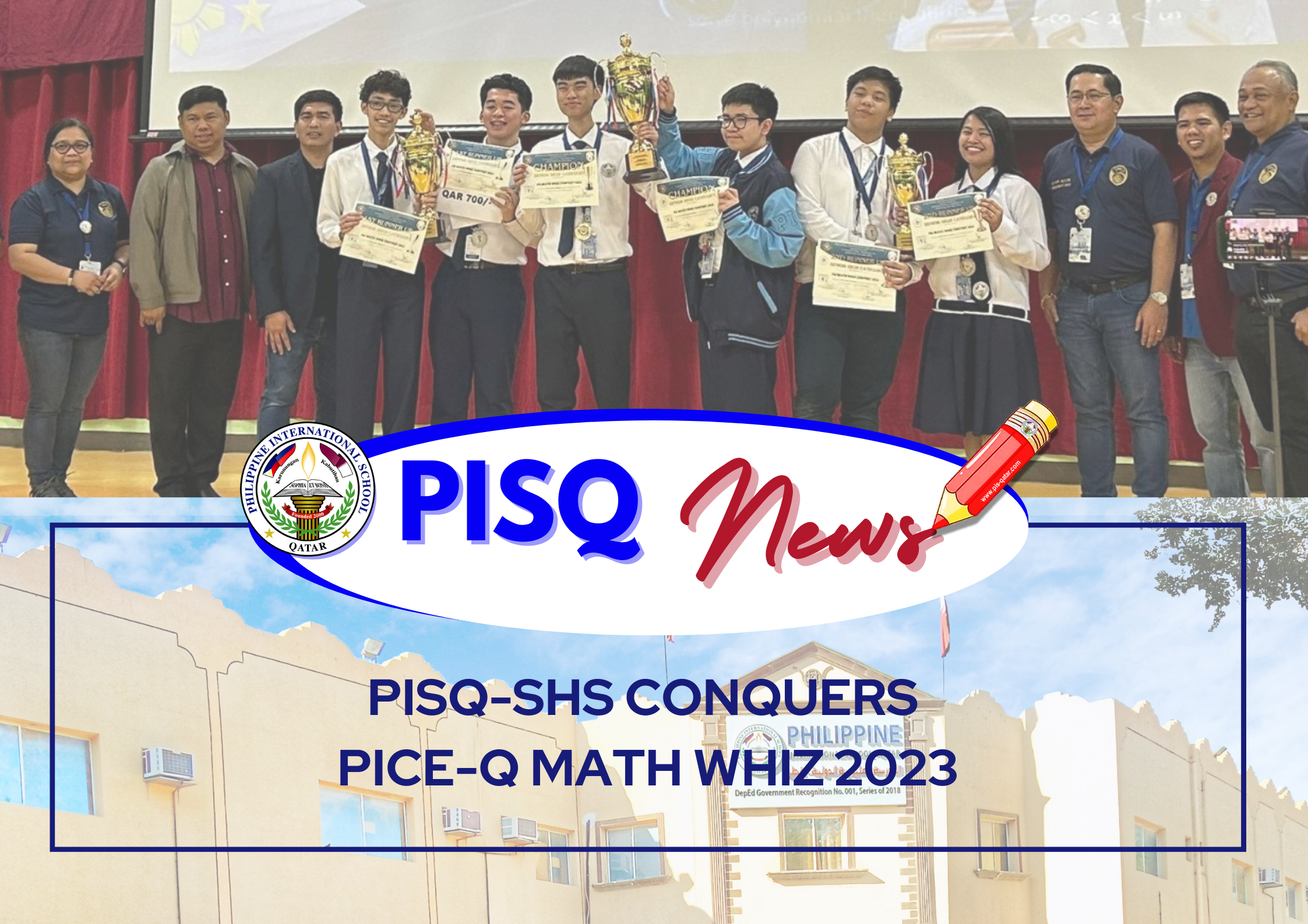 PICE-Q Math Whiz 2023 - PHILIPPINE INTERNATIONAL SCHOOL-QATAR